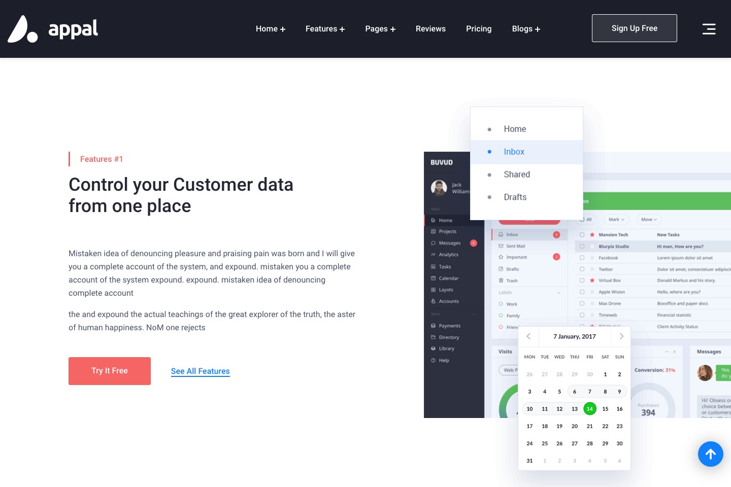 Appal - Ultimate Startup Landing Page Drupal Theme