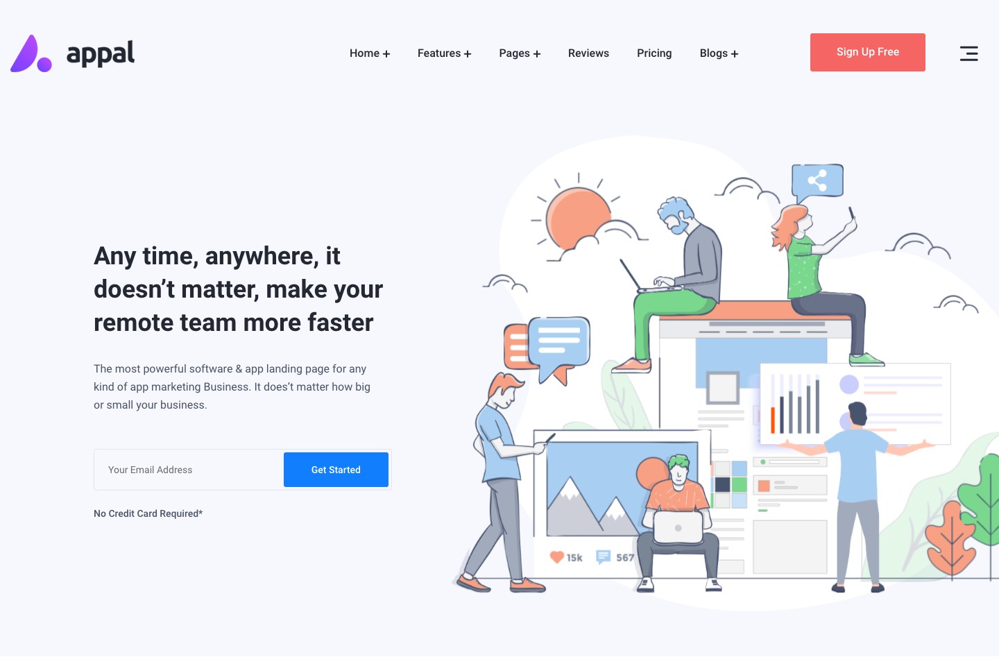 Appal - Ultimate Startup Landing Page Drupal Theme
