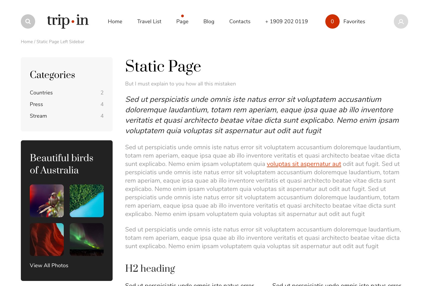 Tripin - Ultimate Travel & Tourism Drupal Theme